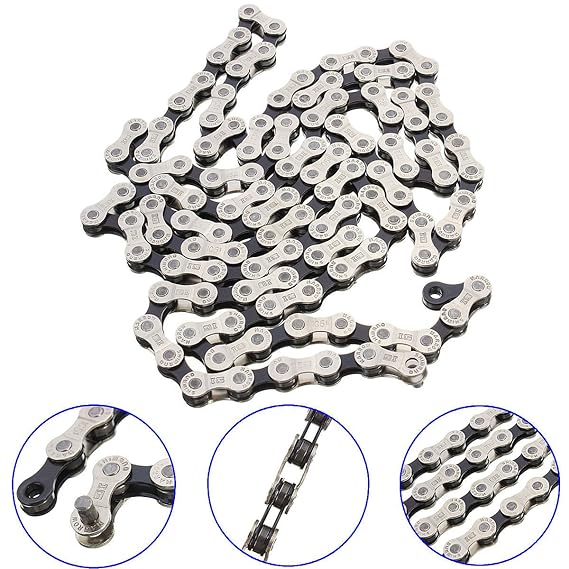 High-Performance Shimano 116L Bicycle Chain for 6, 7, and 8-Speed Bikes ...