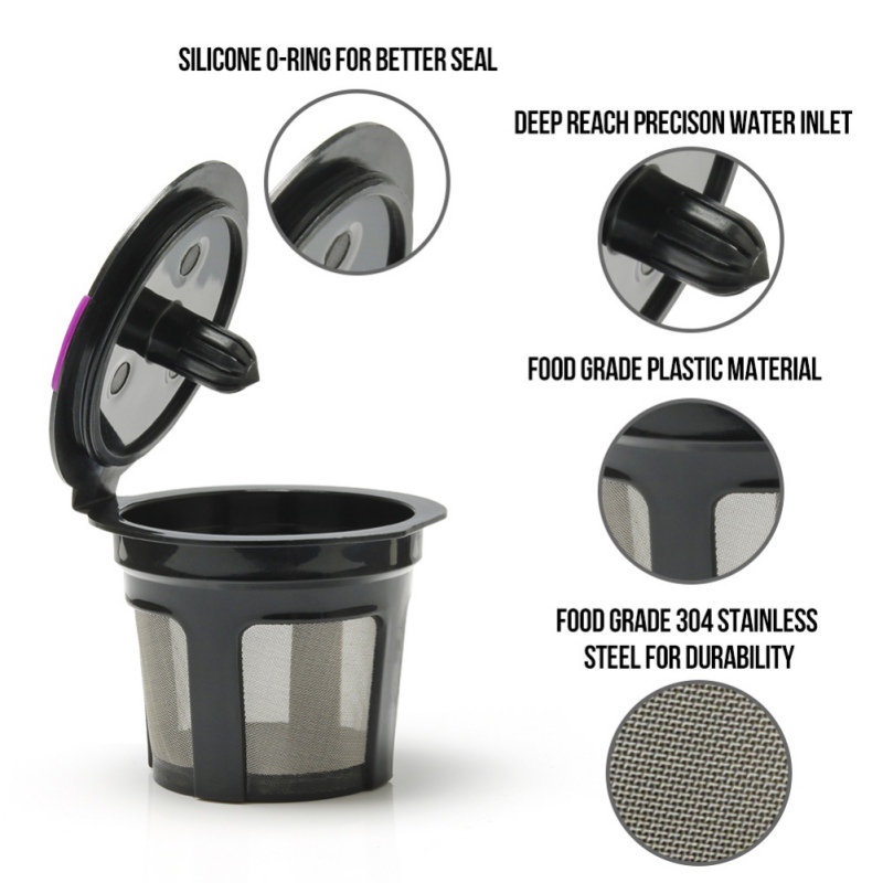 【58cf904a】Refillable Reusable Nespresso Coffee Capsule cafe Filter Pod ...