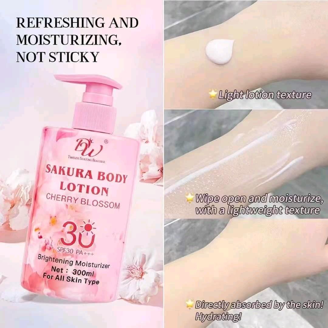 BUY 3 BOTTLES - SAKURA WHITENING LOTION WITH SPF + SNAIL DOUBLE ...