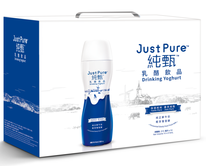 纯甄 小蛮腰 (原味) Just Pure Yoghurt Drink 215ML x 10 Bottles - (Original ...