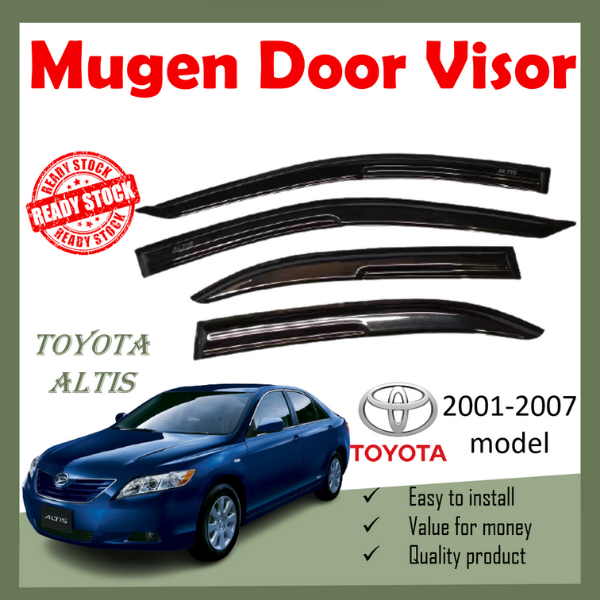 Toyota Altis 2001-2007 Model Mugen Door Visor Air Press (1 set 4 pcs ...