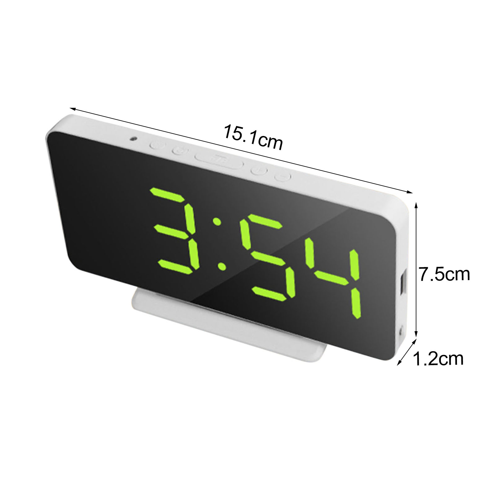 【EpicureanEdge】Ultra-Thin Clock Desk Digital Alarm Clock Table Watch ...