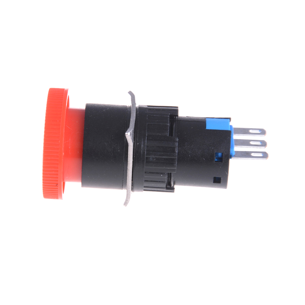 Red Mushroom DC 30V 5A AC 250V 3A Emergency Stop Push Button Switch ...