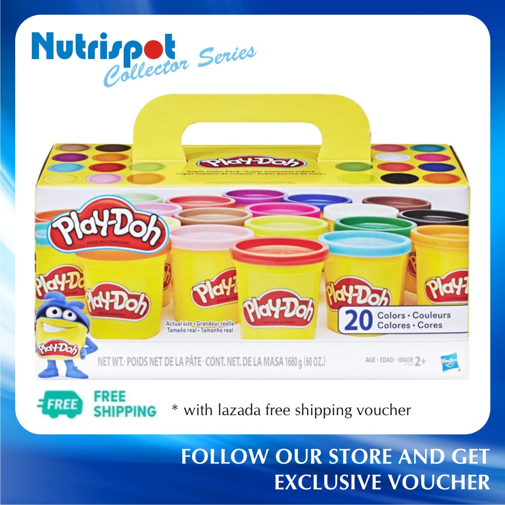 [ Nutrispot ] Play-Doh Super 20 Color pack (Hasbro Play Doh Original ...