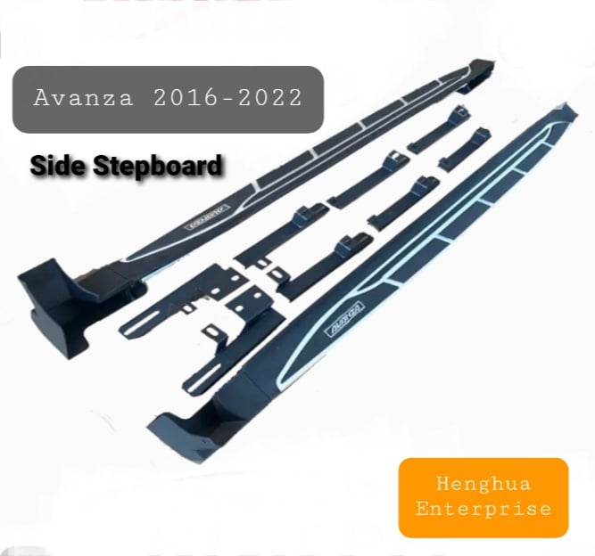 Avanza 2016 -2021 Black Step board / Running Board with Avanza Logo ...
