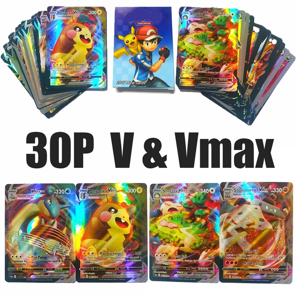 【New Arrivals】【New Arrivals】2022 New Pokemon Cards Holographic Bord Game Vmax Vstar GX Black ...