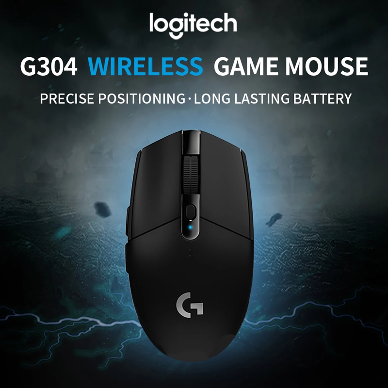 เมาส์ เม้าส์สำหรับเล่นเกมส์Logitech G304 Lightspeed Wireless Gaming Mouse HERO Engine 12000DPI ...