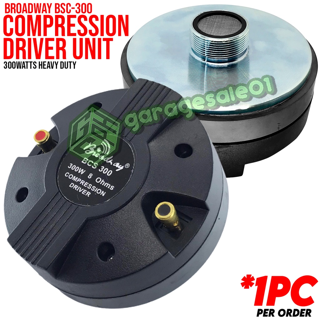 Plastic Horn 4'X 11" Thread Type With Broadway BSC-300 300W Compression ...