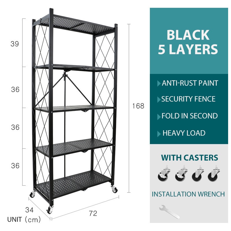 Folding storage rack movable storage rack all metal storage rack ...