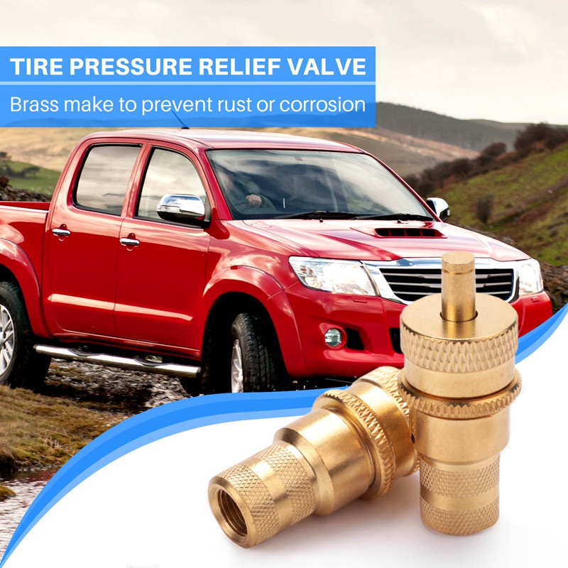 (UKYF) 4Pcs Offroad Brass Tire Venting Machine s Kit Automatic 6-30Psi ...