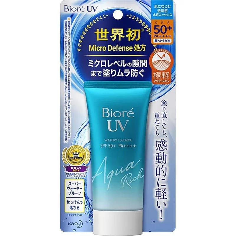 Biore UV Aqua Rich Watery Sunscreen SPF50+ PA++++ Essence Japan Cosmetic Skin Care Sunscreen ...