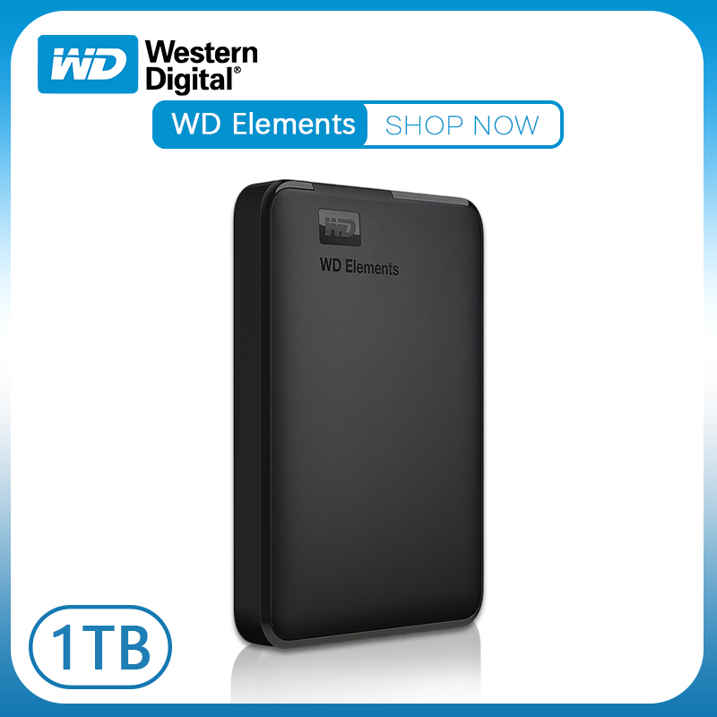 Western Digital External Hard Drive 1TB/2TB Storage Hard Drive USB 3.0 ...