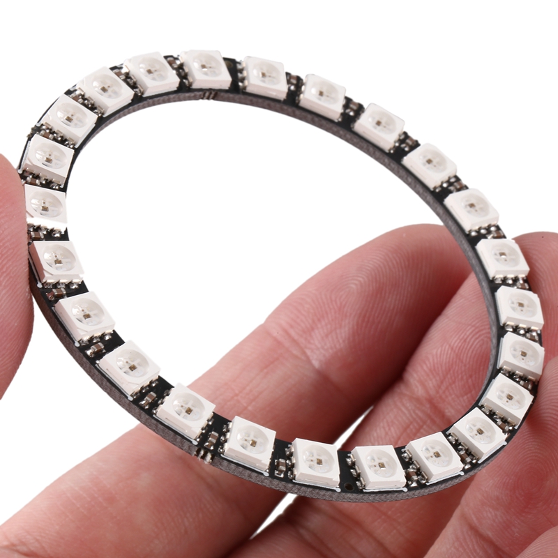 RGB LED Ring 24 Bits LEDs WS2812 5050 RGB LED Ring Lamp Light with ...