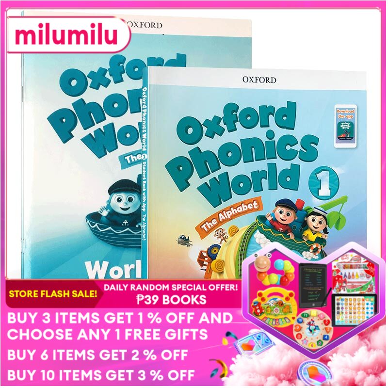 milu Oxford phonics world 1 The Alphabet Textbook Workbook opw phonics ...