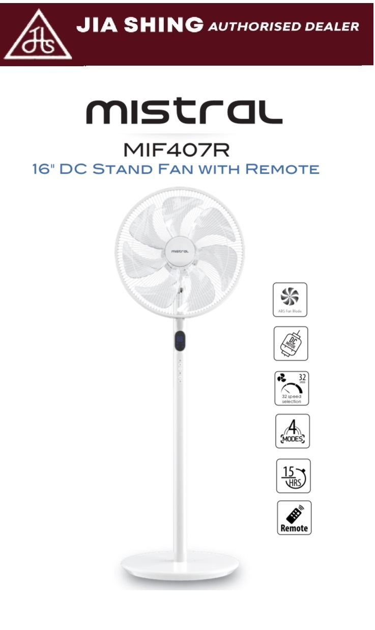 Mistral 16" DC Stand Fan with Remote MIF407R | Lazada Singapore