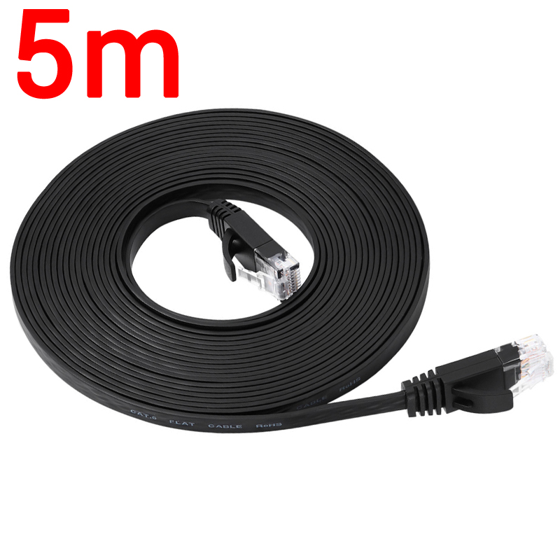 1M-30M CAT6 Lan Cable Flat Fast Cat6 Ethernet Cable RJ45 Outdoor ...
