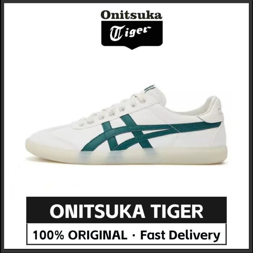 100 Original Onitsuka Tiger TOKUTEN White Green 1183A862-105 Low Top ...