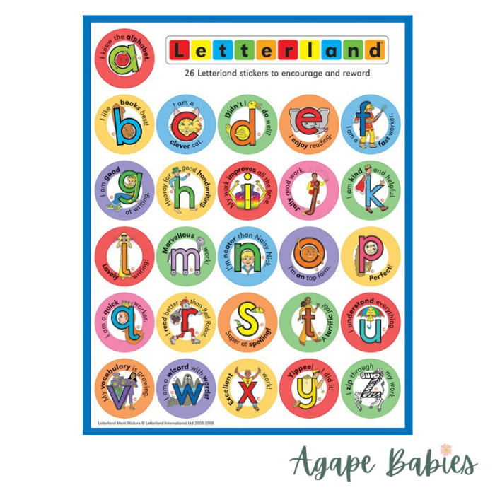 Letterland Merit Stickers (Pack Of 10) | Lazada Singapore