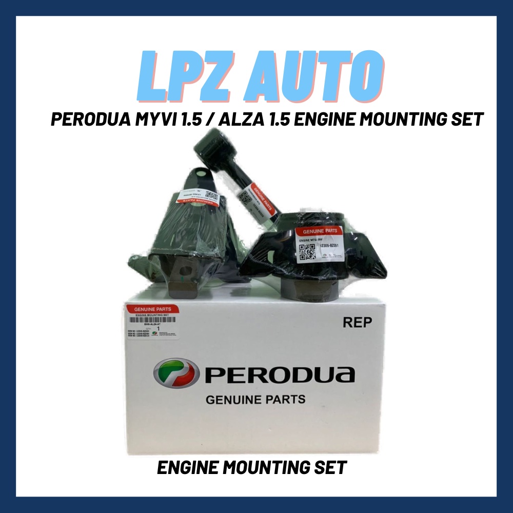 PERODUA MYVI 1.5 / ALZA 1.5 ENGINE MOUNTING SET AUTO (3PCS) ORIGINAL # ...
