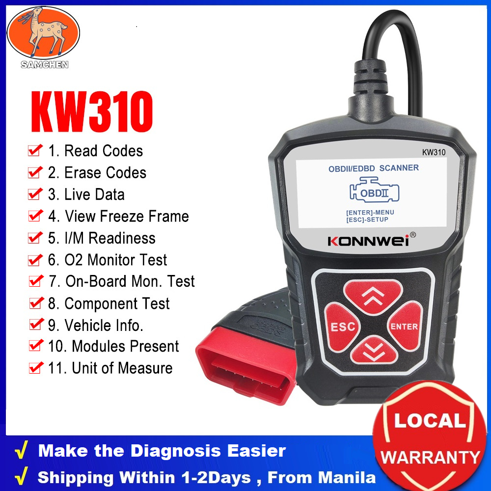 (Ready) KONNWEI KW850 OBD2 Scanner Auto Diagnostic Tool Car Diagnosis ...