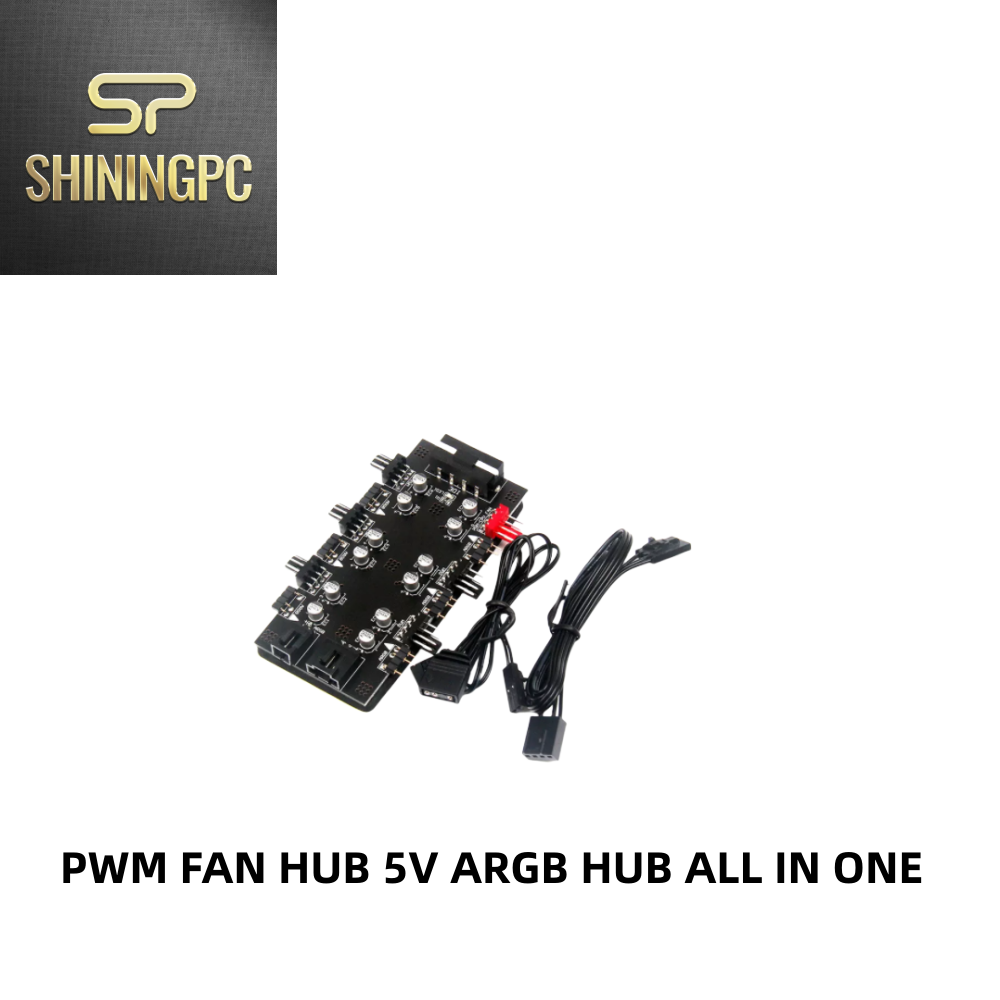 PWM FAN HUB 5V ARGB HUB ALL IN ONE Cooler Fan Adapter AURA ARGB ...