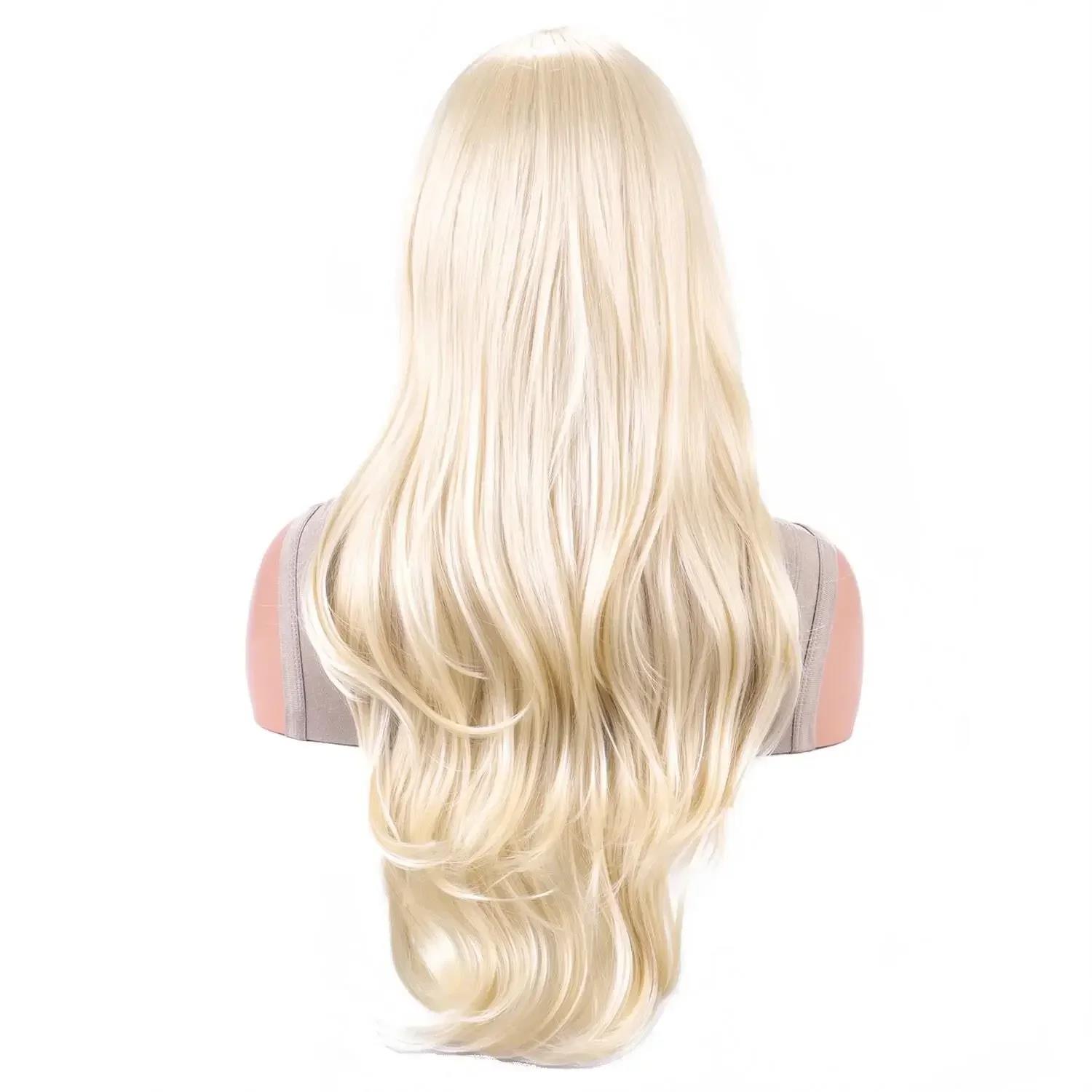Synthetic Movie Barbie cosplay wig Light blonde cos hair Micro roll ...