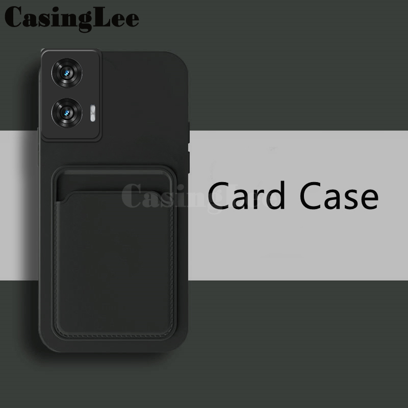 For Moto G35 Case Soft Card Holder Slot Silicone Wallet For Motorola ...