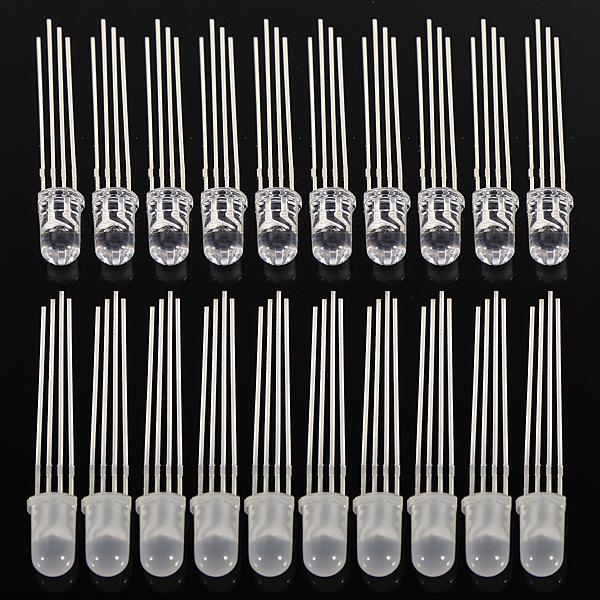 5mm RGB Best LED Common Anode/Common Tools DIY Cathode 4-Pin Tri-Color ...