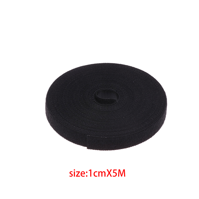 5M/Roll 10MM Width Cable Organizer Wire Winder Tape Earphone Mouse Cord ...