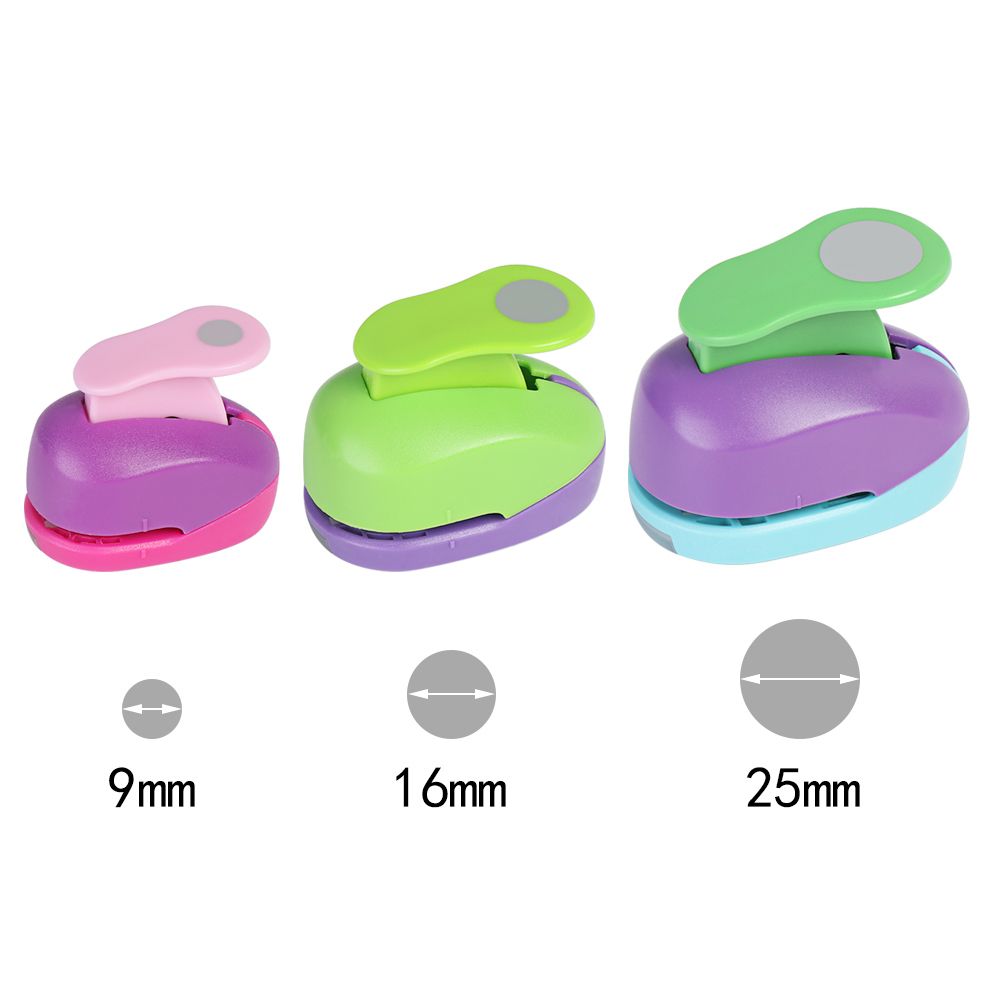 【LuxeGlow】Round 9-25mm DIY Embossing Punches Sale Corner Scrapbooking ...