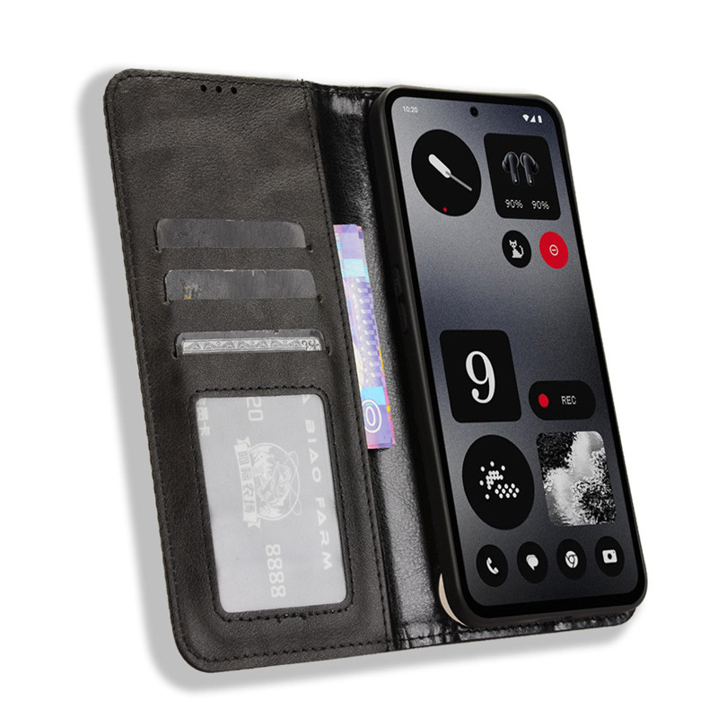 Nothing CMF Phone 2 Pro Case with Card Holder,Leather Wallet Case with ...