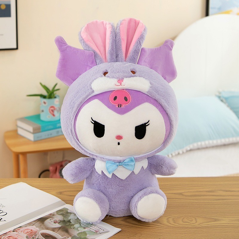 KIDOO New Kuromi Melody Cinnamoroll Series Plush Toy Rabbit Ears Melody ...