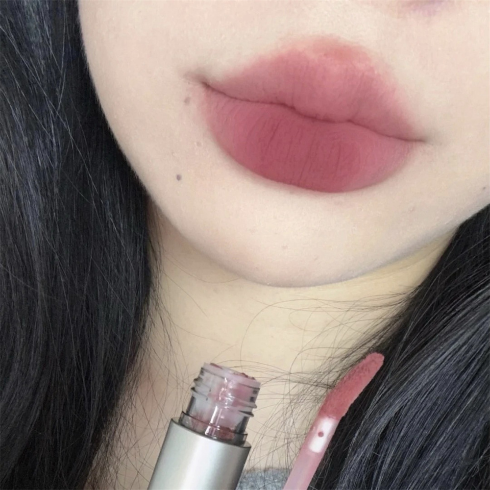 COLANNA [HOT] Small Silver Tube Lip Glaze Velvet Matte White Lip Mud ...