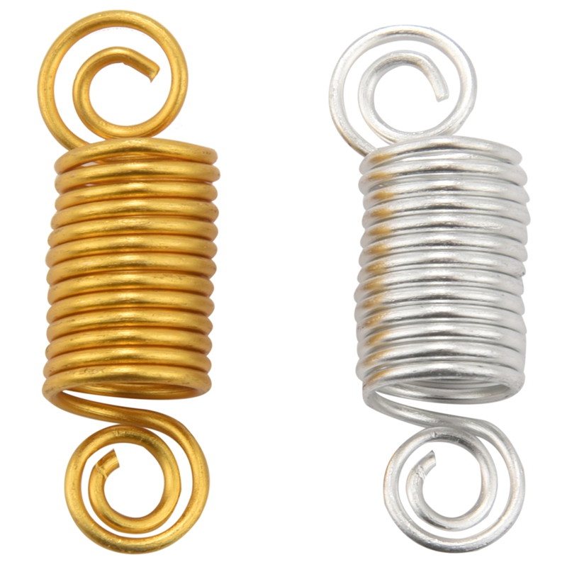 100Pcs Hair Coil Dreadlocks Beads Cuffs Braiding Clips Spring Twisted ...