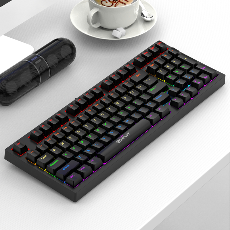 Inplay 97 Key Mechanical Keyboard With Red Switch Running RGB Light ...