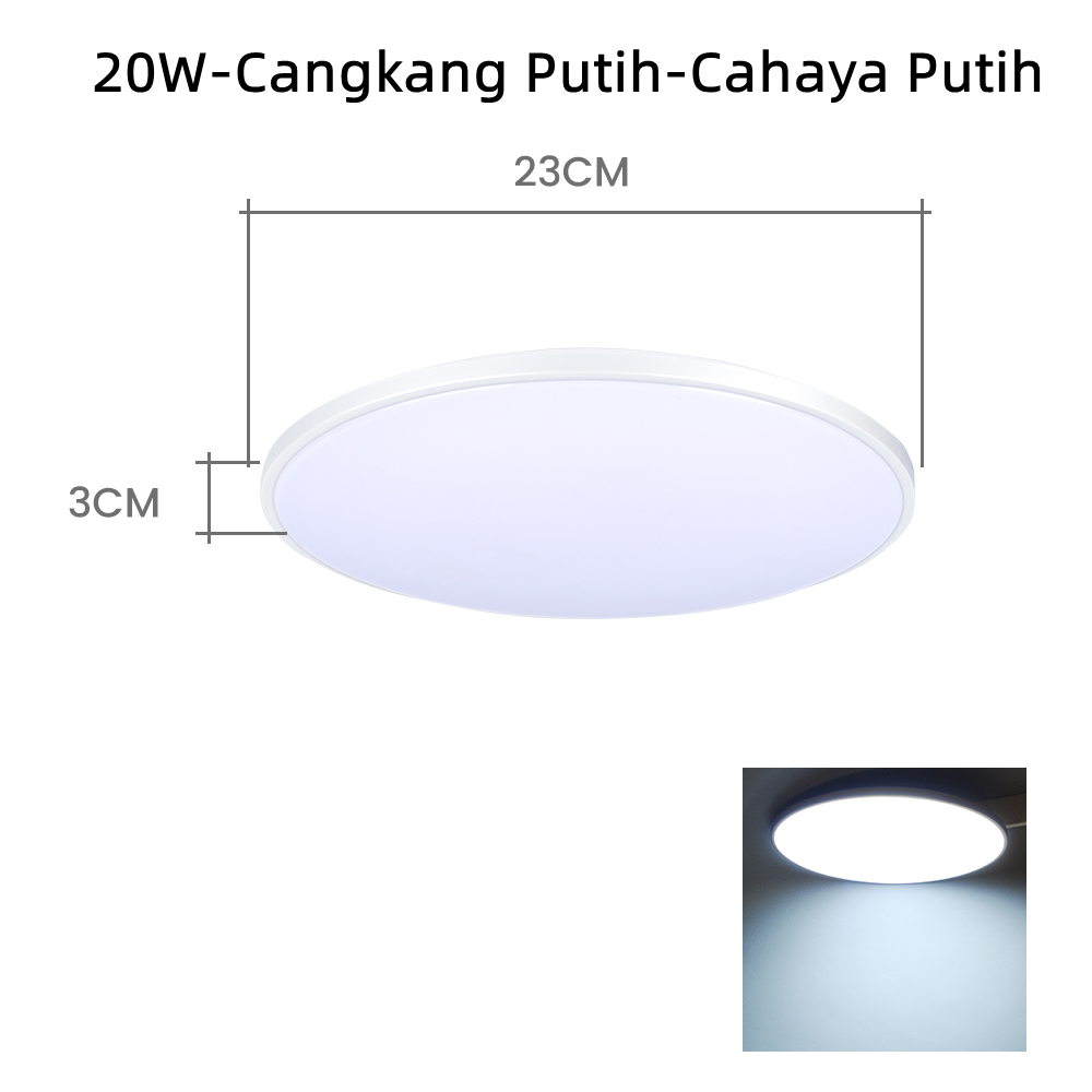 RONG RIVER 220V Lampu Plafon Minimalis 48W 36W 20W 3 Warna/Putih ...