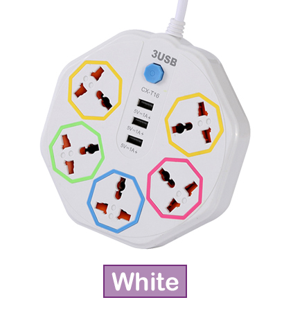 Power Strip 3 Universal Socket with 6 USB Output 2m USB Power Strip ...