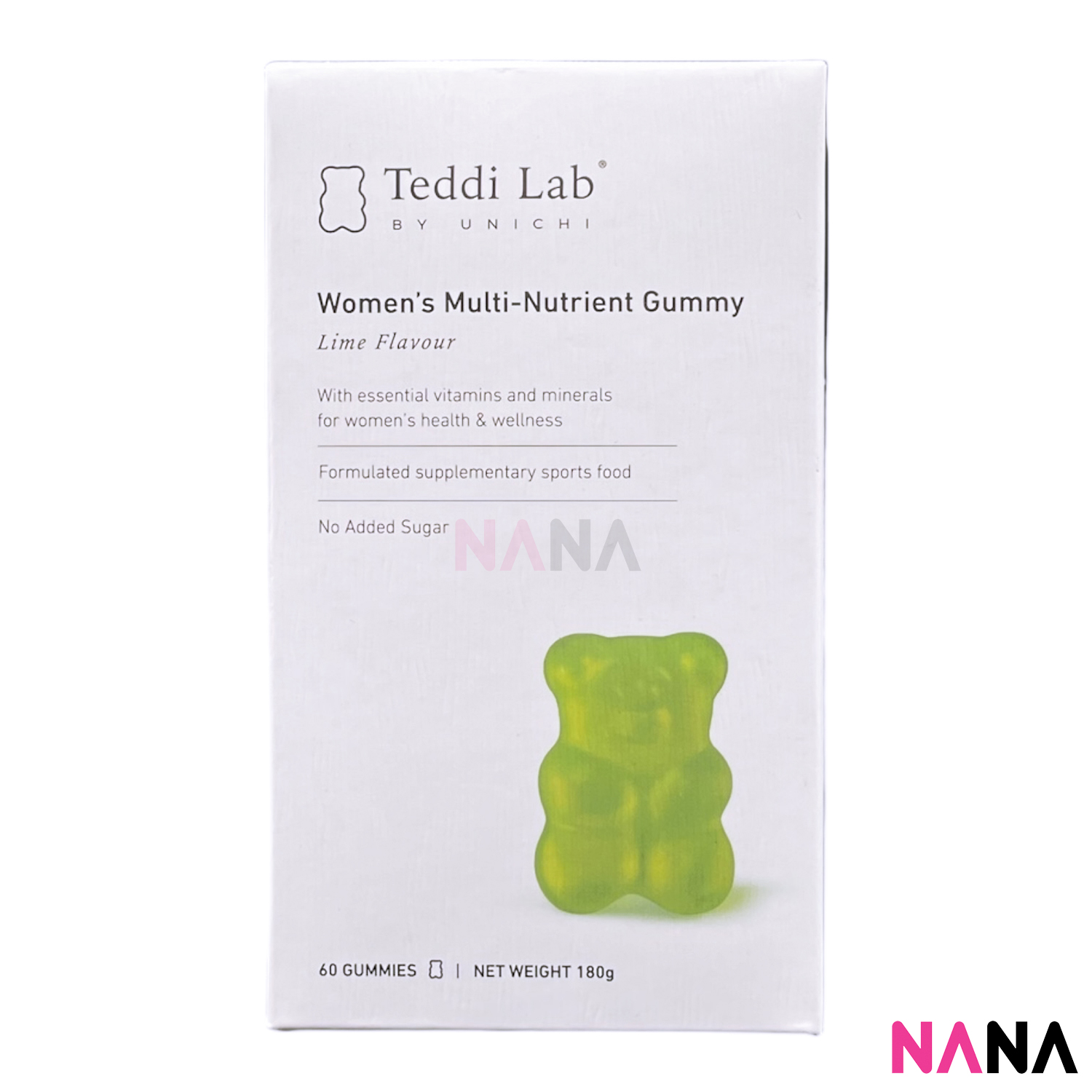 Unichi Teddi Lab Women's Multi-Nutrient Gummy - Lime Flavour 60 Gummies ...