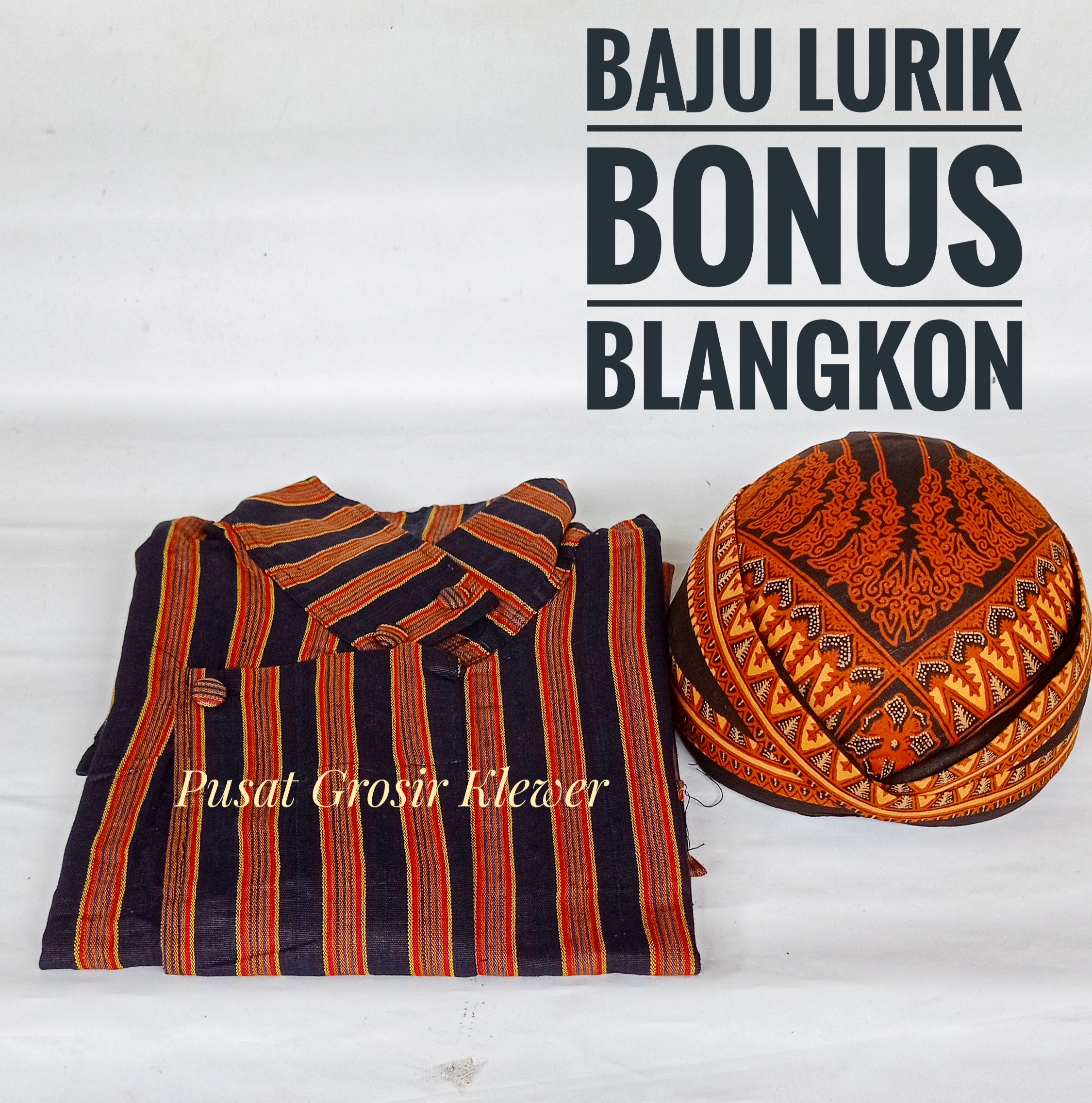SURJAN LURIK JAWA BONUS BLANGKON / BAJU LURIK GRATIS BLANGKON ...