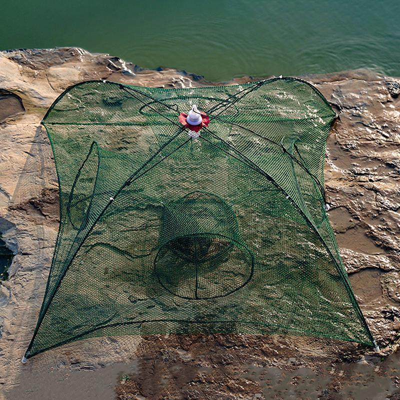 4-20 Holes Fishing Net Folded Portable Hexagon Fish Network Casting Net ...