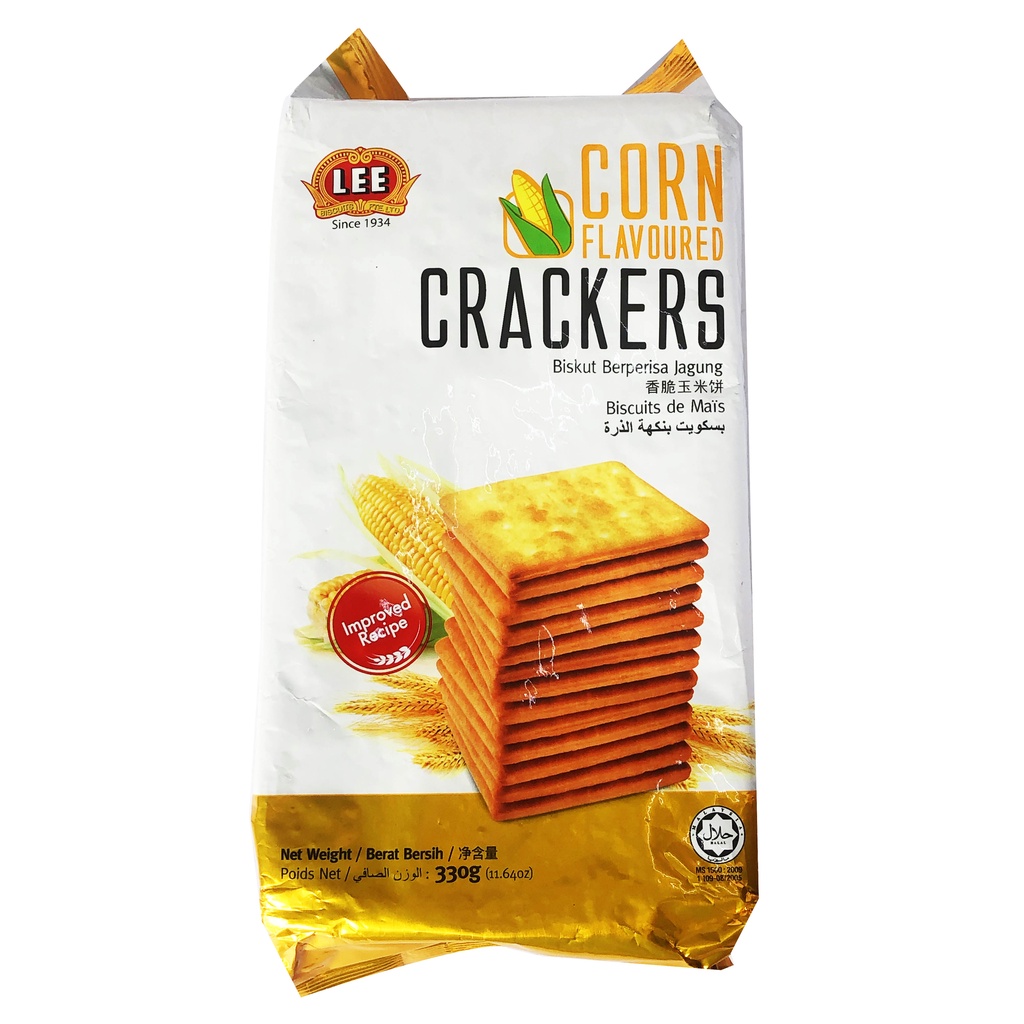 [98] Lee Biscuit Corn Cracker 330gm | Lazada