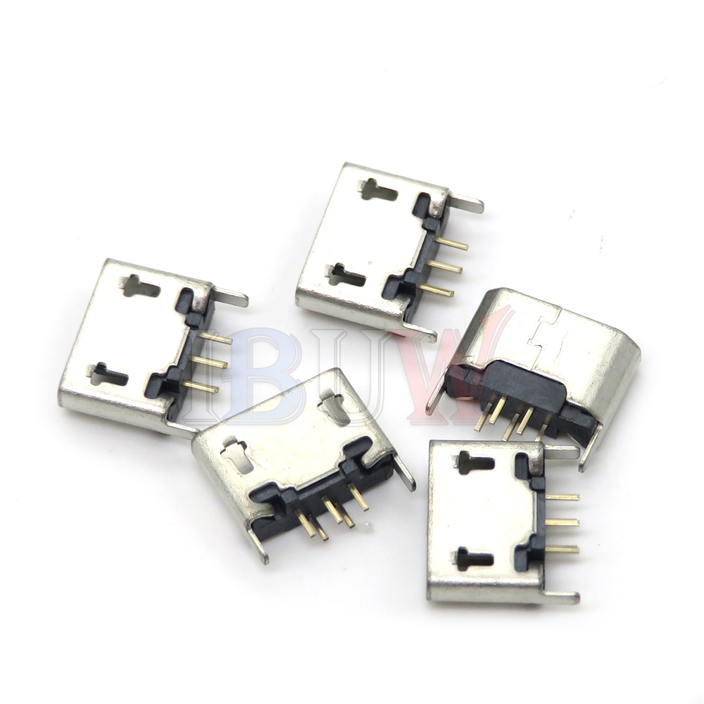 10PCS Micro USB Type Connector Female Port Jack Tail Socket Plug ibuw ...