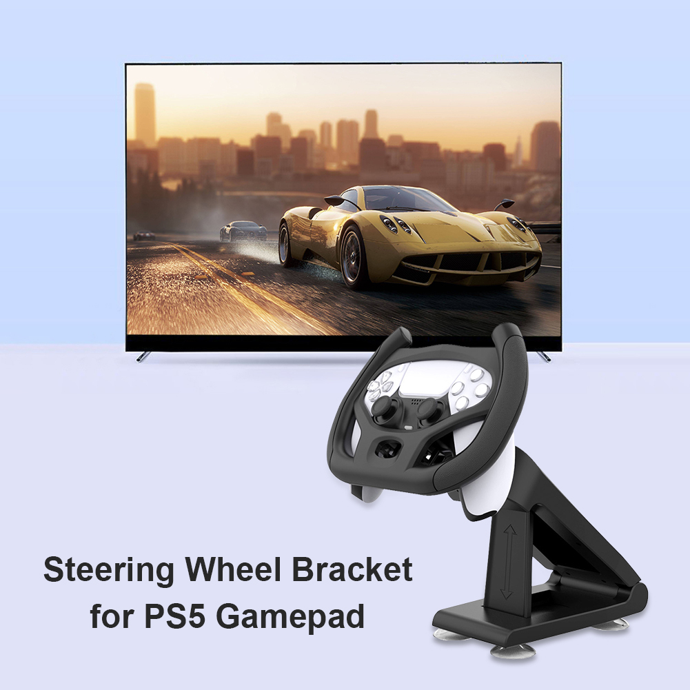 【Hot New Release】 For Ps5 Gaming Steering Wheel With Bracket For Ps5 ...