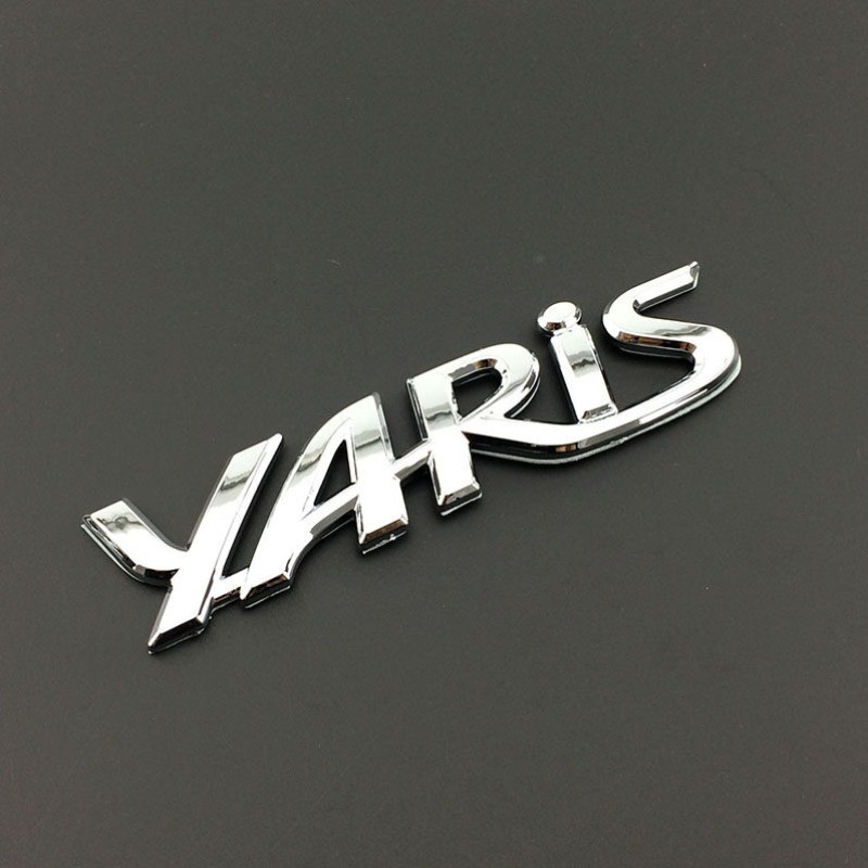 ตัวอักษรภาษาอังกฤษ Yaris โลโก้รถรถยนต์ Toyota YARIS โลโก้รถโลโก้ลำต้น ...