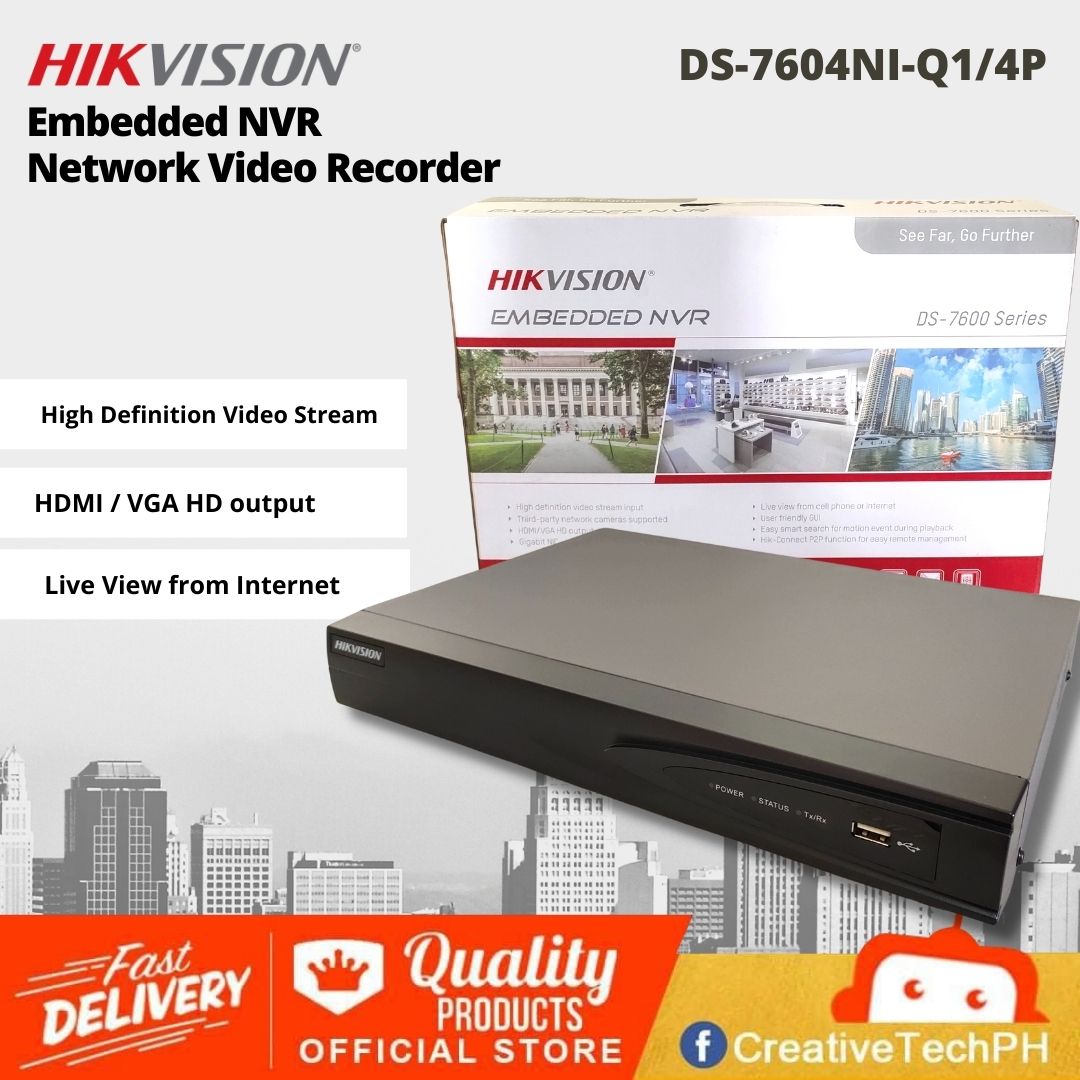 HIKVISION CCTV Embedded NVR Network Video Recorder (HDMI /VGA) DS ...