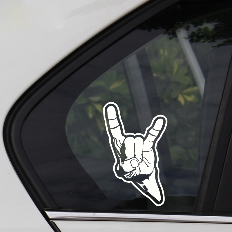 【Hottest Trends】16*10cm Heavy Metal For Horns Hand Devil Vinyl Decal ...