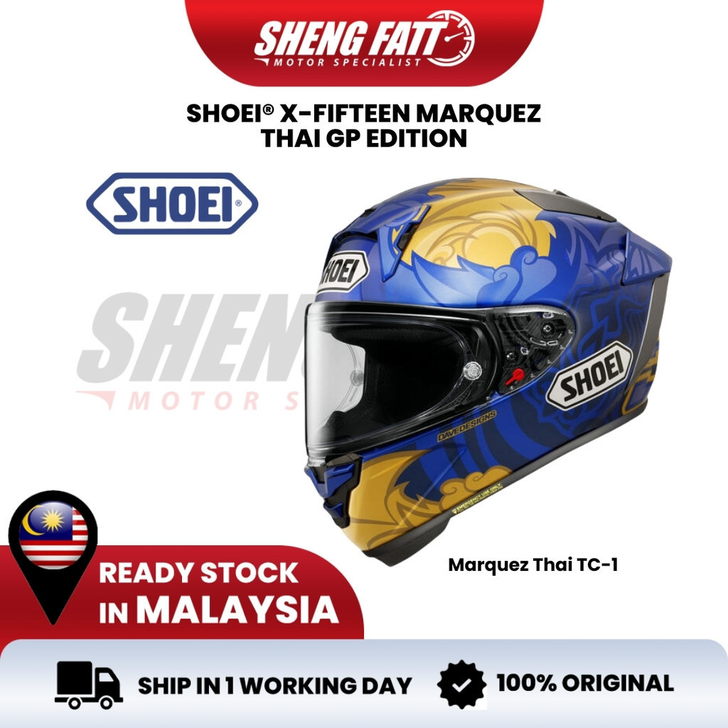 SHOEI X-FIFTEEN Marquez Thai GP Limited Helmet Original Motor Visor ...