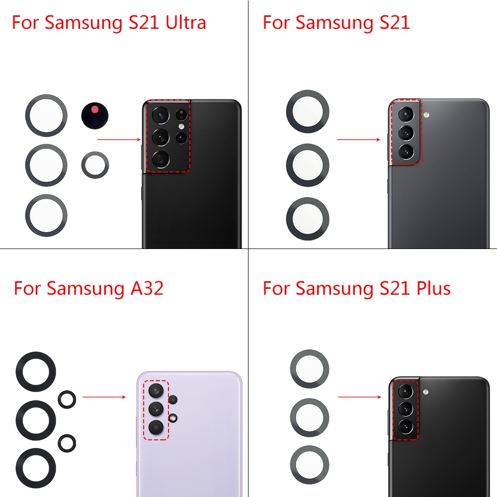 /LotReplacement Rear Back Camera Glass Lens For Samsung A32 A52 A72 A82 ...