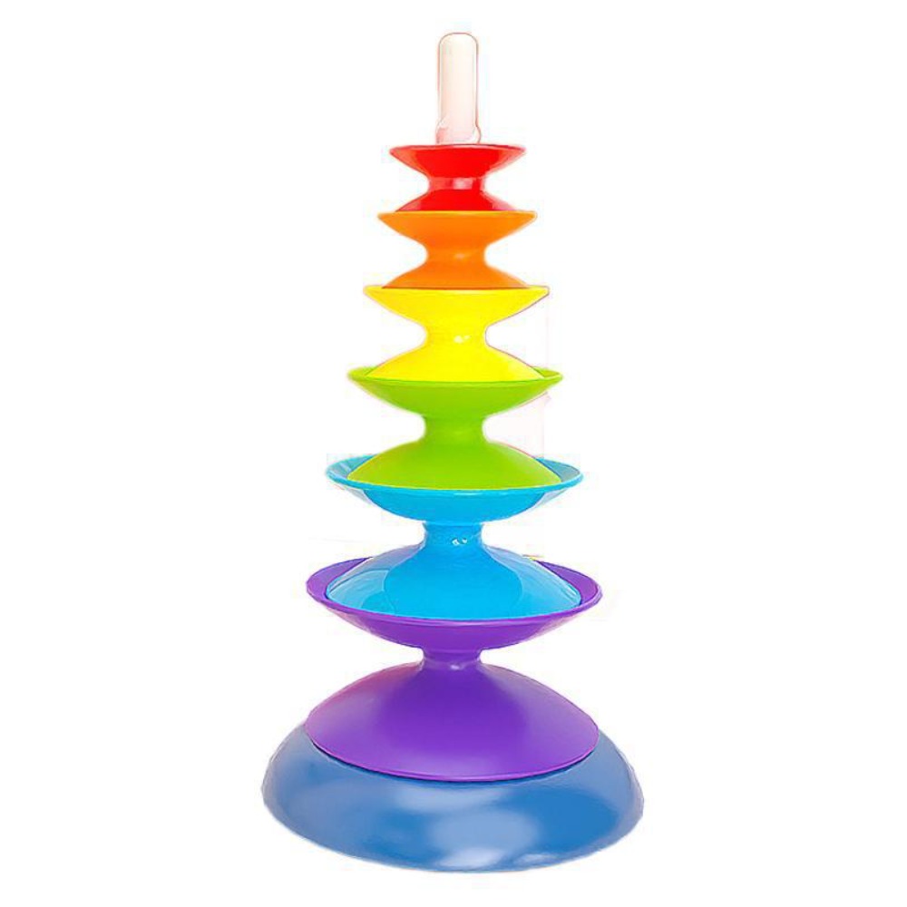 Toddler Spinning Toys Ferrule Rainbow Stacking Toys Montessori Toy ...