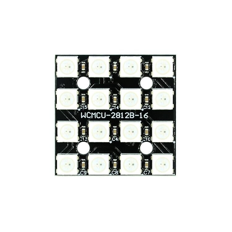 WS2812 Rainbow LED 5050 RGB 8x8 4Bit 16Bit 25Bit 64Bit Rainbow LED Precise Lamp Panel Module 5V ...